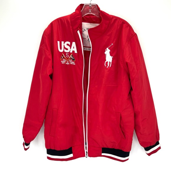 U.S. Polo Assn. | Jackets & Coats | Vintage Us Polo Assn Retro Bomber ...